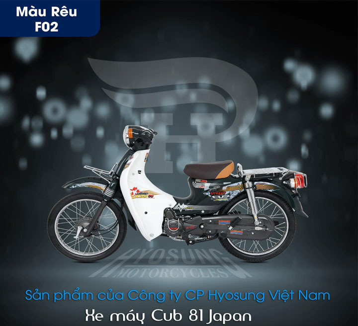 CUB 81 Japan Hyosung Màu Rêu – Siêu thị xe Quang Thanh